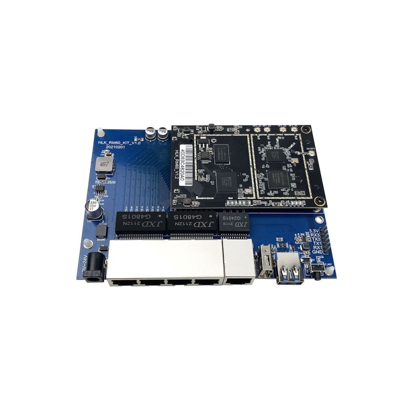 Embedded WiFi 6 Dual-Band Gigabit OpenWrt Router Module (MT7621+MT7905 ...